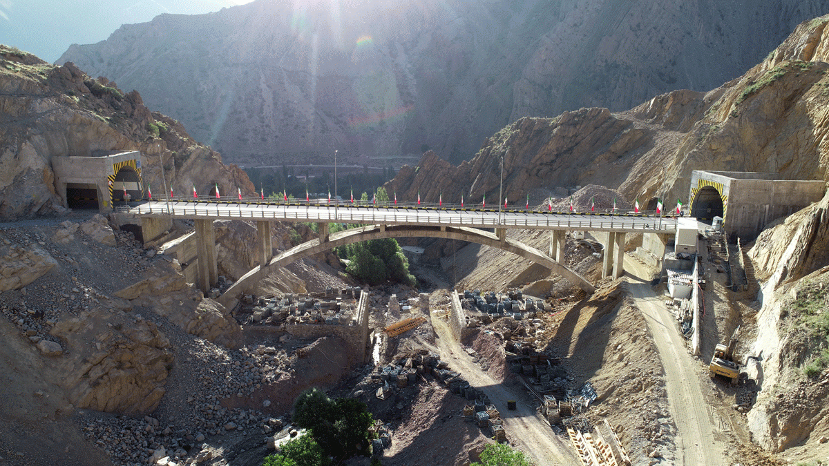 Hasanakdareh ArchBridge – Tehran-shomal Freeway – Iran Oston